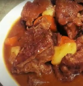 Beef Adobo | Adobong Baka Recipe » Yummy Food Ph