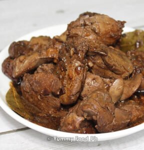 Chicken Liver Adobo Recipe - Delicious Recipe